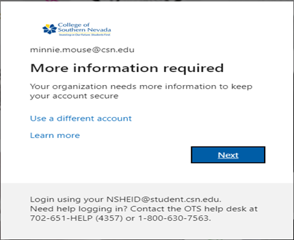Multi-Factor Authentication | CSN