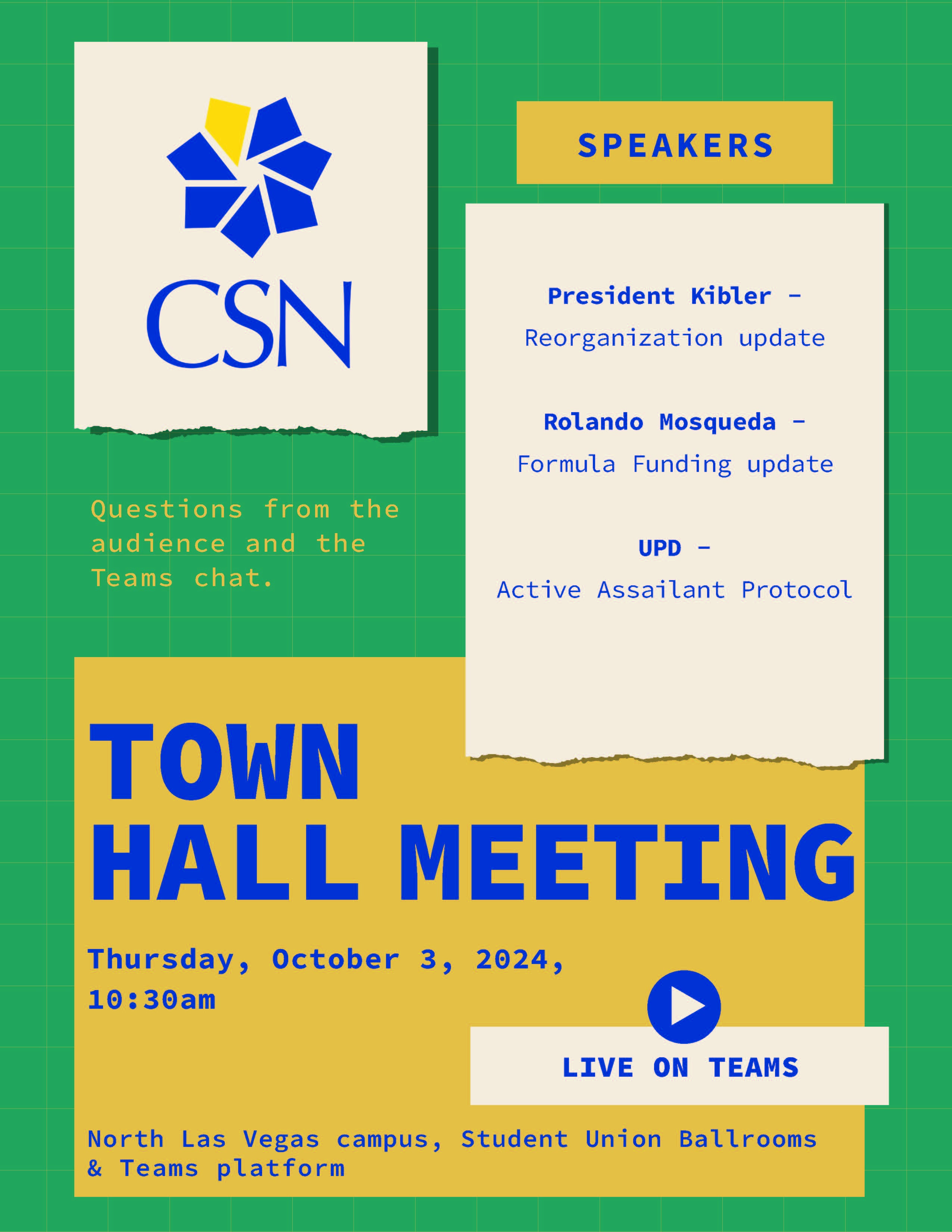 Town Hall | College of Southern Nevada